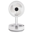 10" Portable Rechargeable Fan with Remote,3-in-1 Battery Operated Desk ...