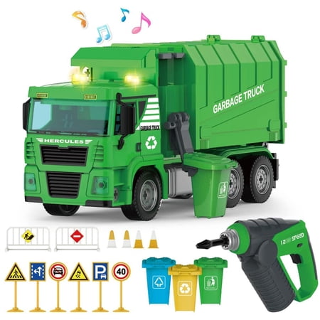 Garbage Truck Toy-116 PCS Take Apart Toy Toys Build Your Own Garbage ...