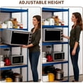 Heavy Duty 5-Tier Garage Storage Rack, Adjustable Metal Shelf, 2500 lbs ...