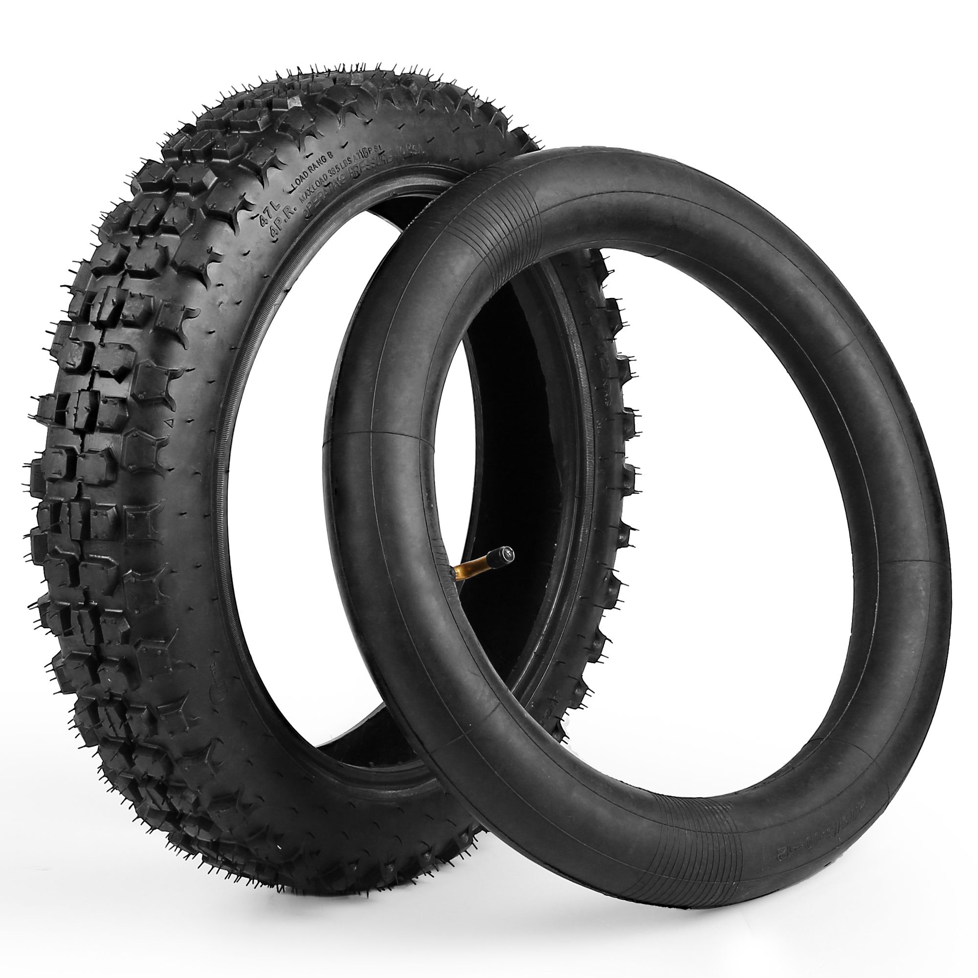 LotFancy 3 00 12 80 100 12 Tire And Inner Tube Set Knobby Pit Tire LotFancy 3 00 12 80 100 12 Tire And Inner Tube Set Knobby Pit Tire
