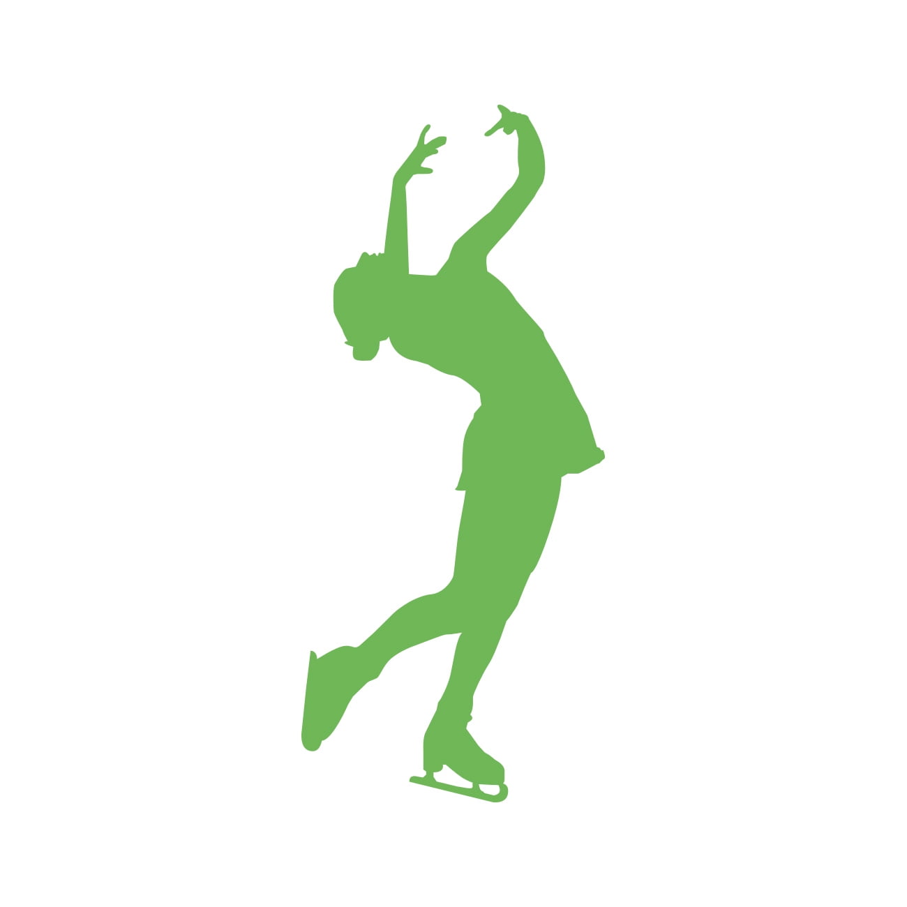 Figure Skating Sticker Decal Die Cut - Self Adhesive Vinyl ...