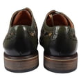 Justin Reess Ross - Men's Floral Print Leather Brogue Shoes - Walmart.com