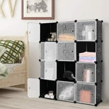 SUGIFT Cube Storage 12-Cube Storage Organizer Cabinet, Display Storage ...