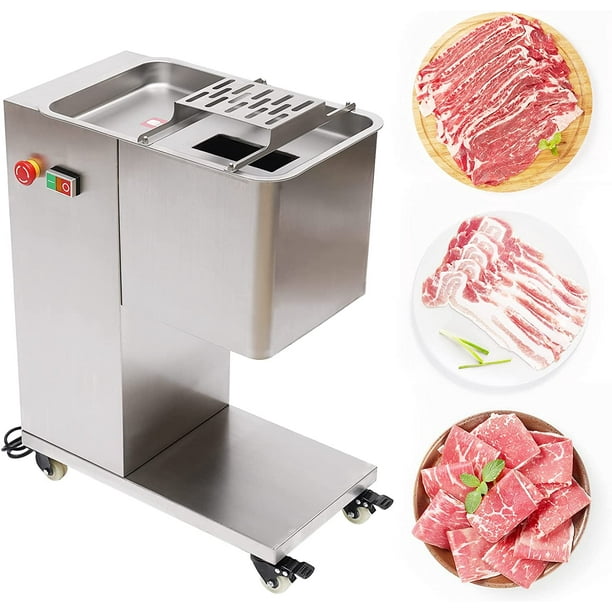Miumaeov Commercial 550W Meat Cutter 3mm Thickness Cutting Machine Meat ...