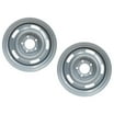 GM Style Rally Wheels, Beauty Rings, Derby Caps, 5 on 4.75, Silv ...