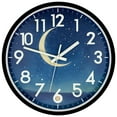 JoFomp Luminous Wall Clock, 12 inch LED Night Light Silent Clock, Glow ...