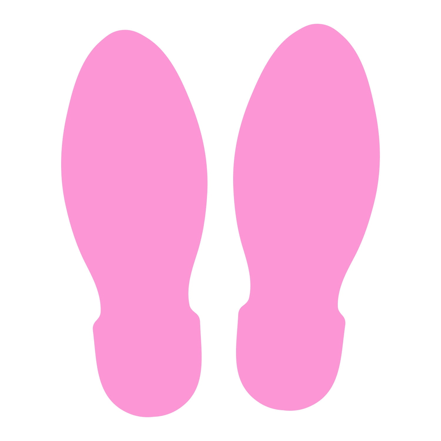 LiteMark 9 Inch Pink Unifoot Footprint Decal Stickers For Floors And litemark-9-inch-pink-unifoot-footprint-decal-stickers-for-floors-and