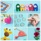 Craftbud Easy DIY Mini Crochet Kit for Adults and Kids (45 Pieces ...