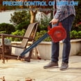 28CC Red Gas Leaf Blower, 490CFM 280MPH 1.1HP 2 Cycle Cruise Control ...