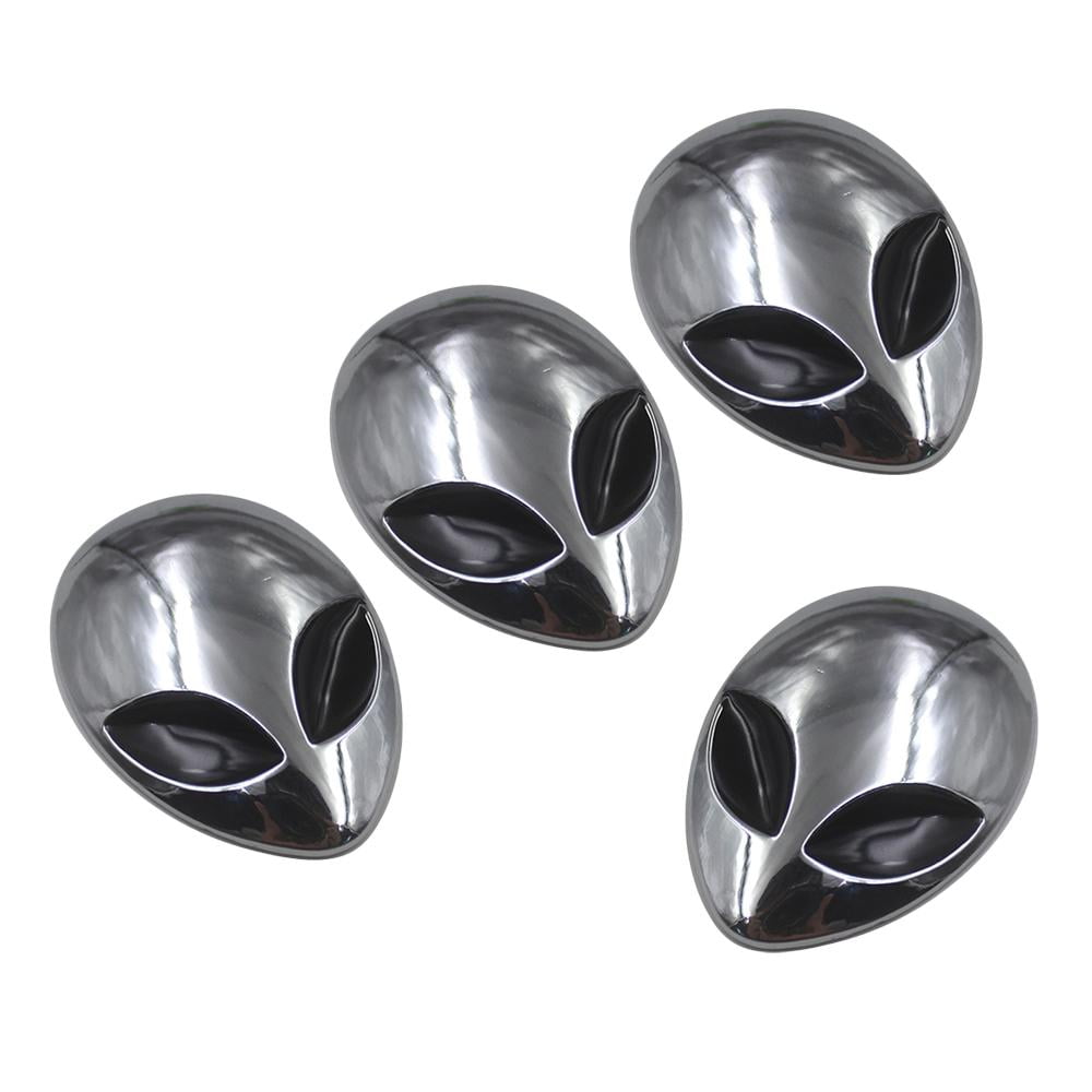 4 piezas pteado 3D Metal Aliens insignia calcomanías Auto camión ...