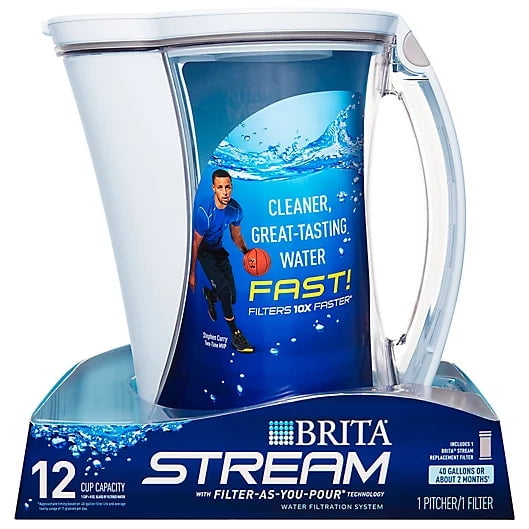 Brita 12-Cup Stream Cascade Pitcher in Ice - Walmart.ca