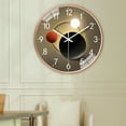 8Inch Quiet Wall Clock with Hardened Glass Easy to in Any Room Wall ...