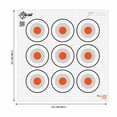 EZ Aim 9-Spot Bullseye Paper Targets 12in Square 12-Pack .39lb for ...