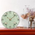 10" Artistic Round Wall Decorative Desk Clock Cute Jellyfish Pattern ...