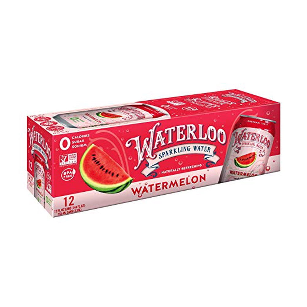 WATERLOO SPARKLING WATER: Water Sparkling Strawberry 12 Pack, 144 fo ...