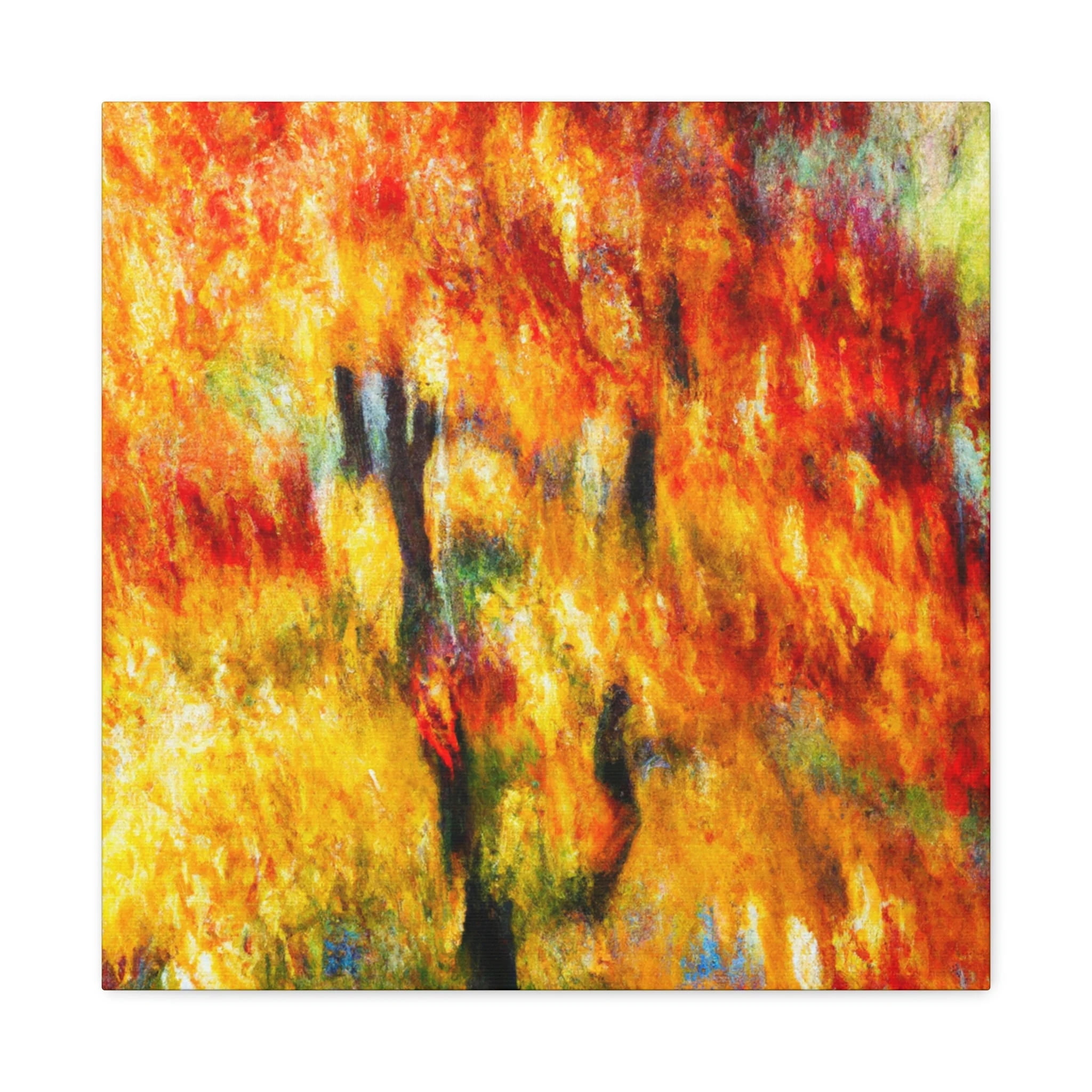Maple Pointillism Sunrise - Canvas - Walmart.com