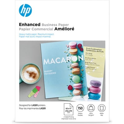 HP Enhanced Laser Matte FSC Paper 150 gsm-150 sht/Letter/8.5 x 11 in ...