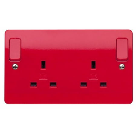 MK - 2 Gang 13A DP Switched Plug Socket | Walmart Canada