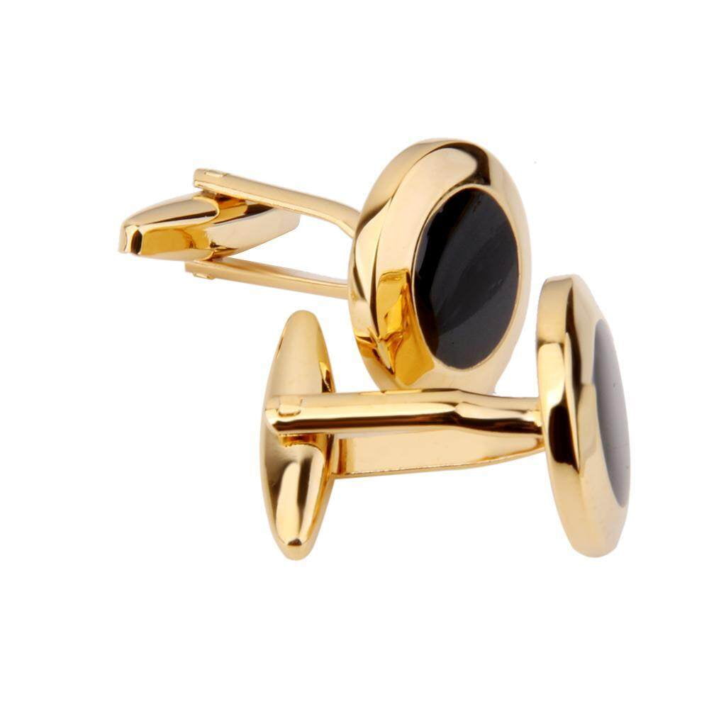 Click here for Yingyy Men Gold Black Tuxedo Cufflinks Formal Dres... prices