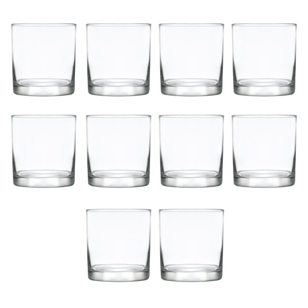 11 oz. ARC Aristocrat Rocks Glasses- 10 Pack-Clear - Walmart.com