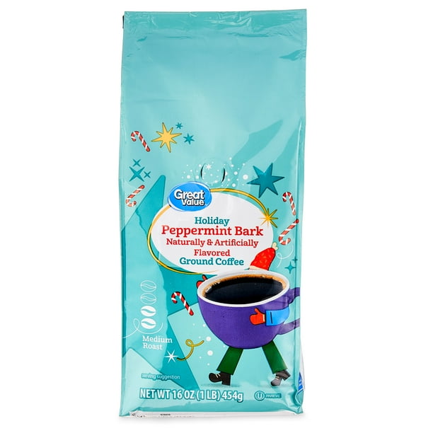 Great Value Holiday Peppermint Bark Ground Coffee, 16 oz - Walmart Business