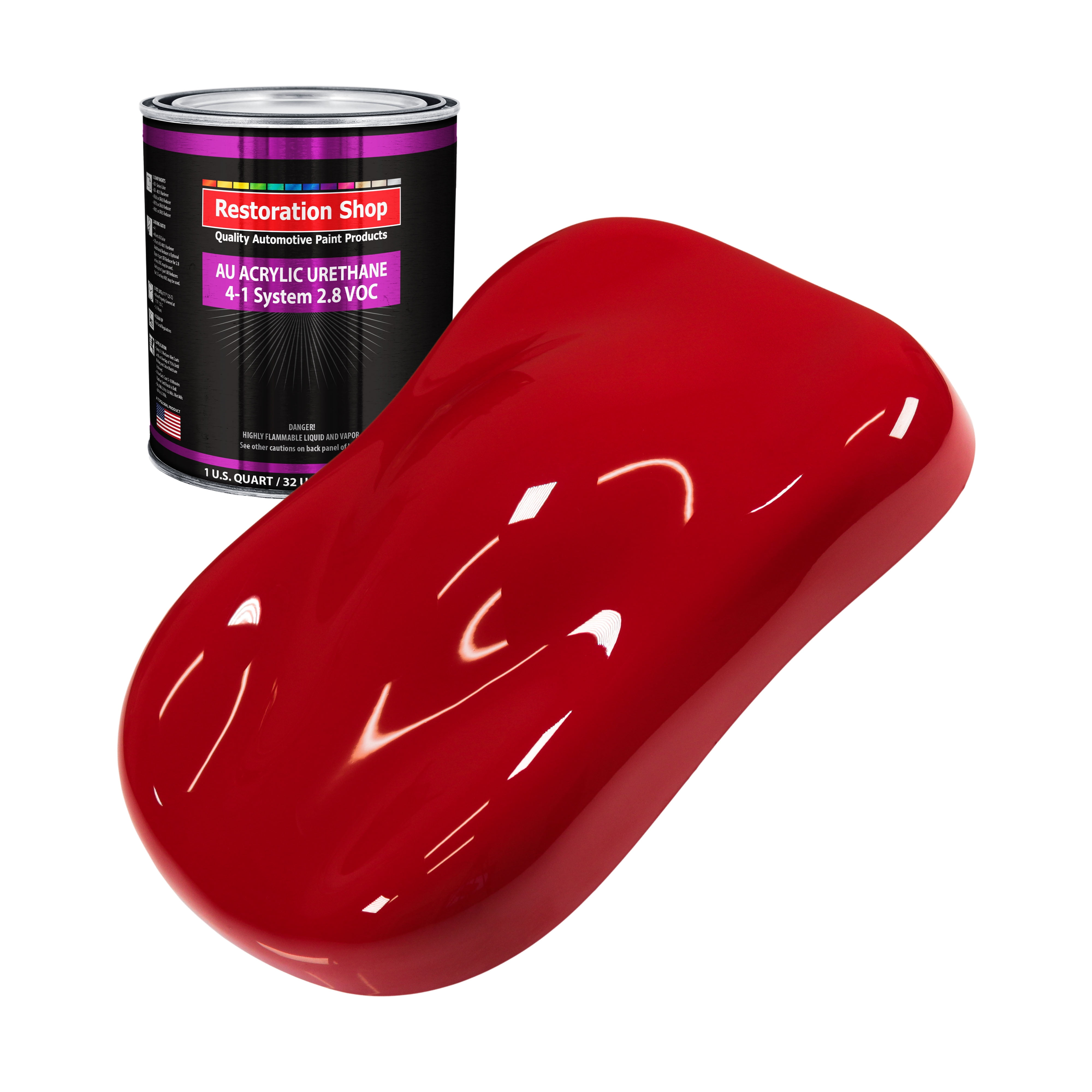 Restoration Shop - Viper Red Acrylic Urethane Auto Paint - Quart Paint ...