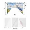 Coastal Birds Kitchen Swag Valance for Window, Rod Pocket Short Kitchen ...