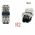 5 X Spring Wire Connectors Electrical Terminal Block Connector 2 Port ...