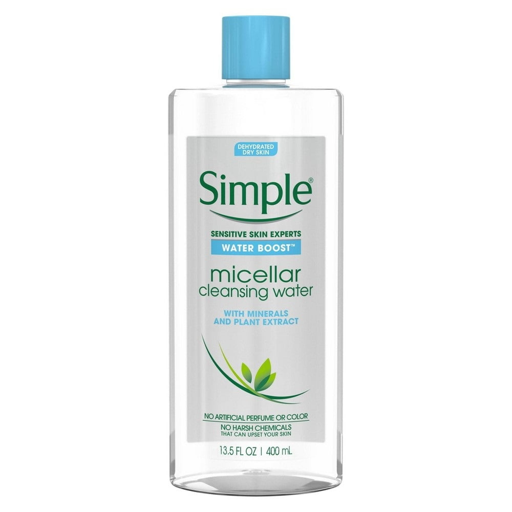 Simple Micellar Cleansing Water, Water Boost, 400 ml (13.5 oz ...