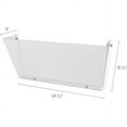Deflecto Unbreakable Plastic DocuPocket Single Pocket Wall File, Letter ...