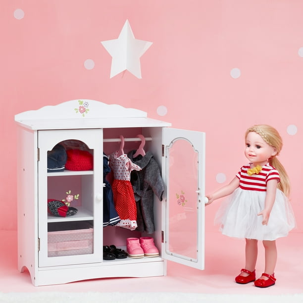 Olivia s Little World Little Princess 18 Doll Furniture Fancy Closet with 3 Hangers
