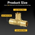 1/2inch Pipe Fittings Elbow Tees Straight Couplings Set for Pipes with ...