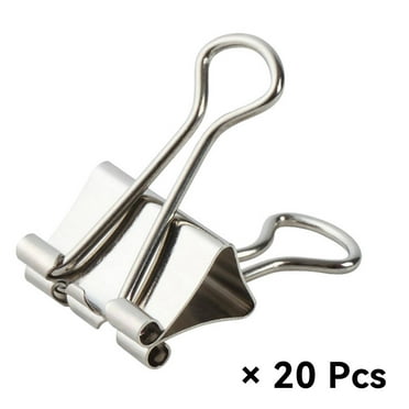 EGYMEN 40Pcs Binder Clips Assorted Size, Office Clips with Clear ...