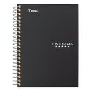 Five Star 11" Composition Book with Pocket: 80ct, CR, Red - Walmart.com
