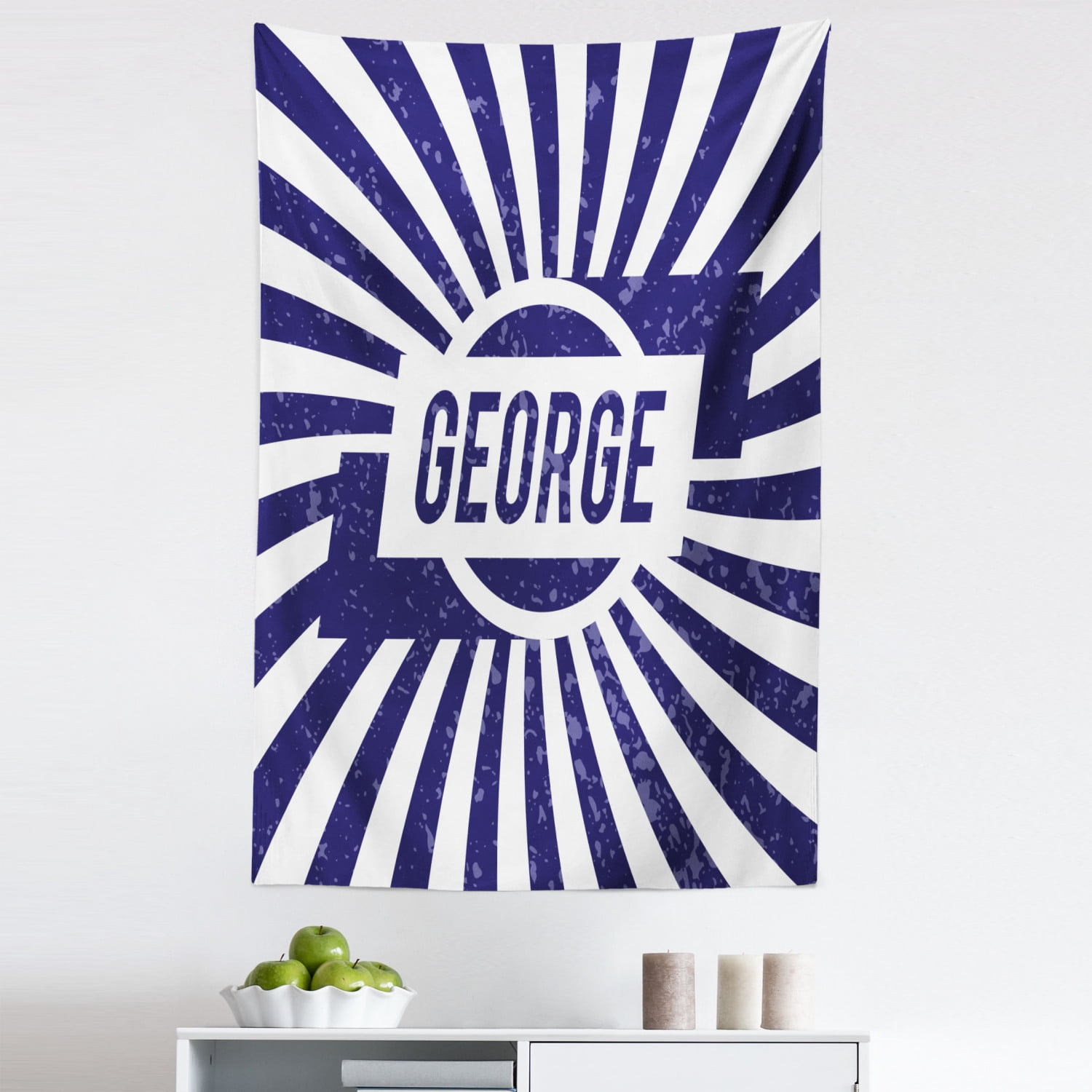 George Tapestry, Widespread Old English Given Name on Radial Backdrop ...