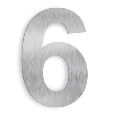 Barton 6" Inch Letter B Floating House Letter Stainless Steel Satin ...