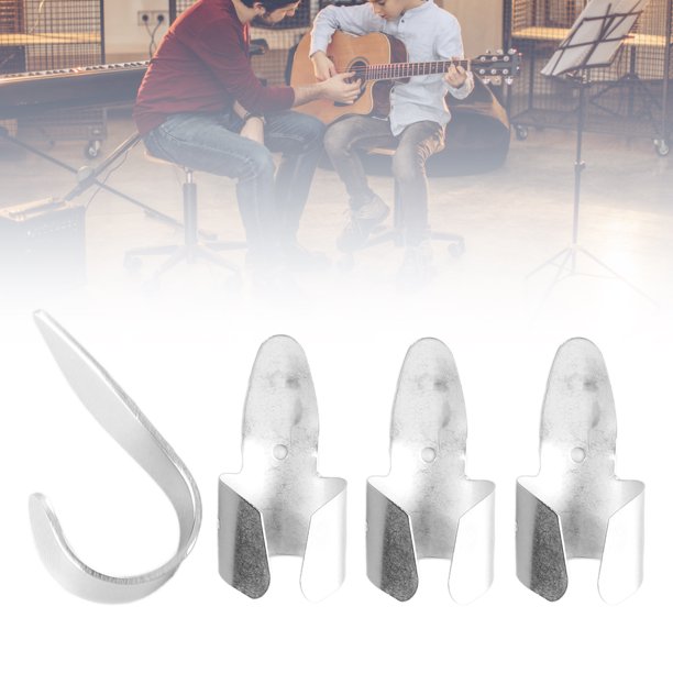 Guitar Thumb Finger Picks, Portable Guitar Thumb Pick Metal Easy ...