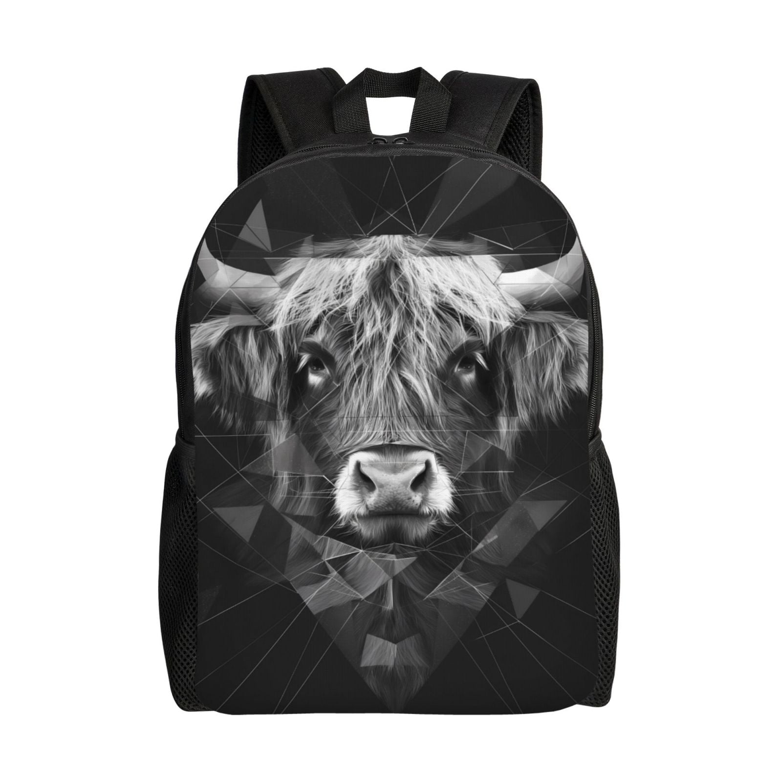 Disketp Geometric Bull Design Mochila Unisex de Apertura Lateral ...