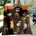 Band Printed Blanket Kiss Band Ultra Lightweight Soft Plush Flannel ...