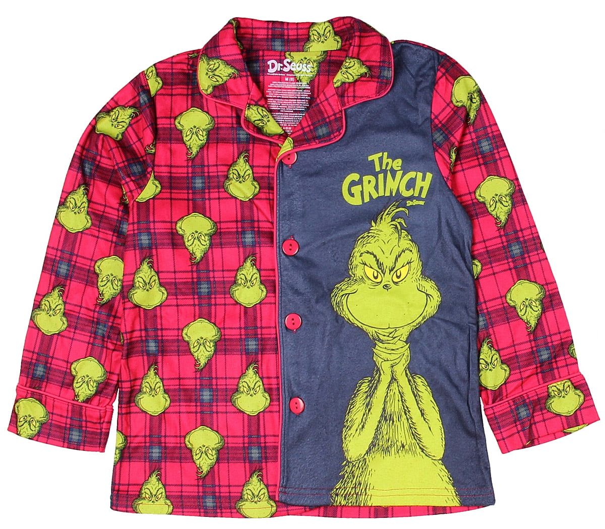 Intimo Boys' Dr Seuss How The Grinch Stole Christmas Boys Flannel Pajama Set | atelier-yuwa.ciao.jp