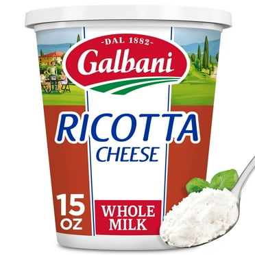 Great Value Original Ricotta Cheese, 15 oz Tub (Refrigerated) - Walmart.com