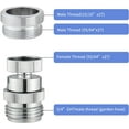 Sink Faucet Adapter Kit,360 Degree Swivel Faucet to Garden Hose Adapter ...