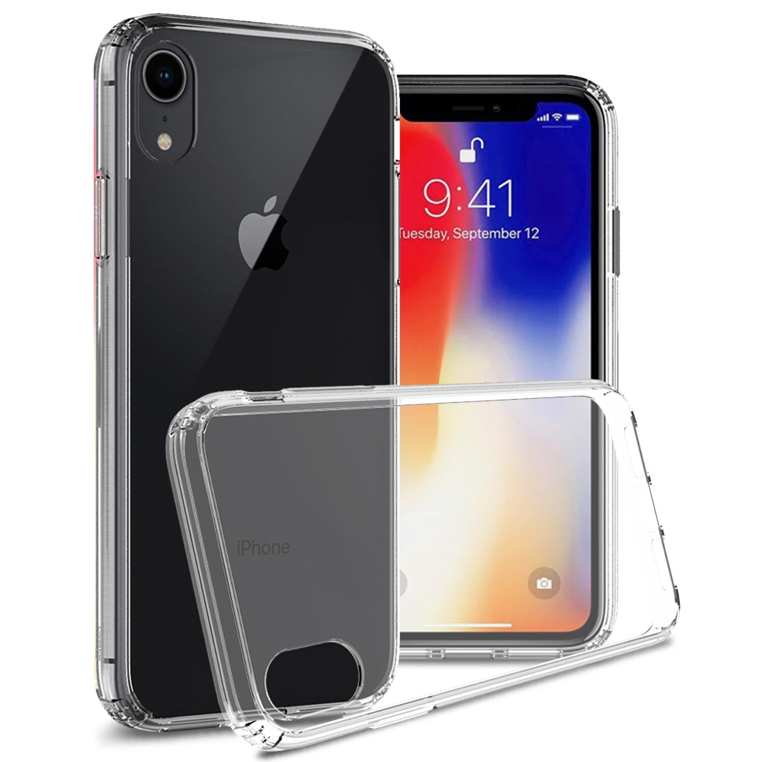 CoverON Apple iPhone XR (6.1") Case, ClearGuard Series Clear Hard Phone ...