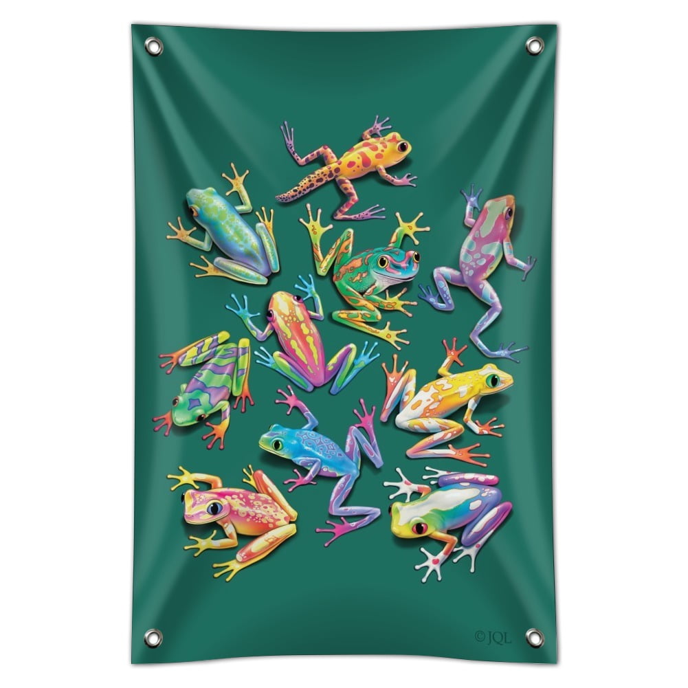 Rainforest Tree Frogs Rainbow Sticky Fingers Home Business Office Sign ...