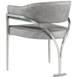 Meridian Furniture Madelyn Grey Velvet Dining Chair (Set of 2 ...