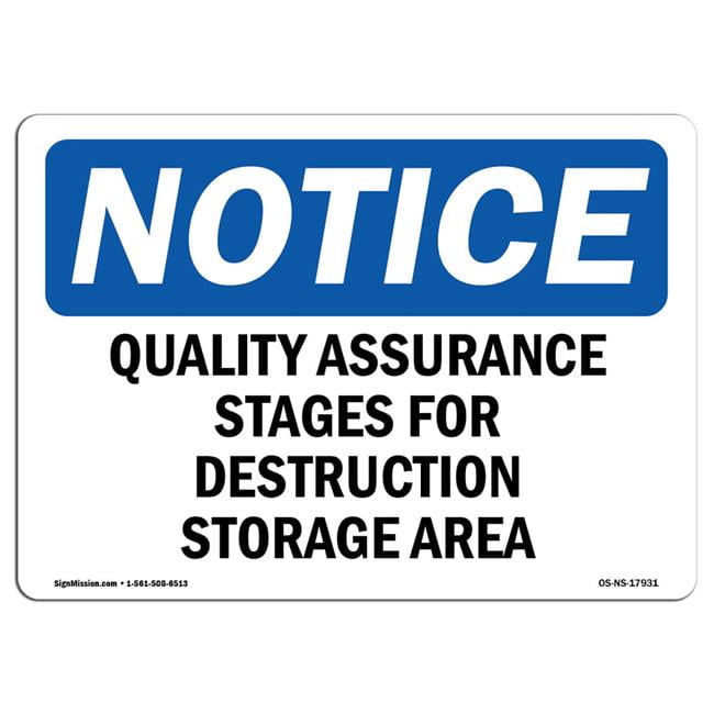 Quality Assurance Signs