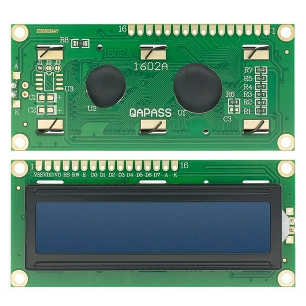 LCD1602 LCD Module HD44780 16x2 Character for Arduino (1602 Blue Screen ...
