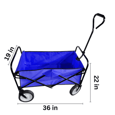 Folding Multi-Purpose Deluxe Beach Cart With Wide Terrain Wheels ...