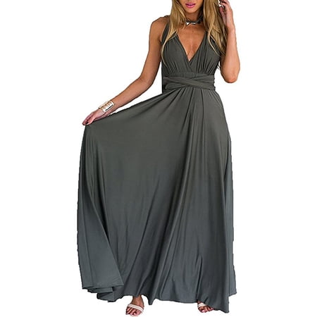 Women Convertible Multi Way Wrap Dress | Walmart Canada