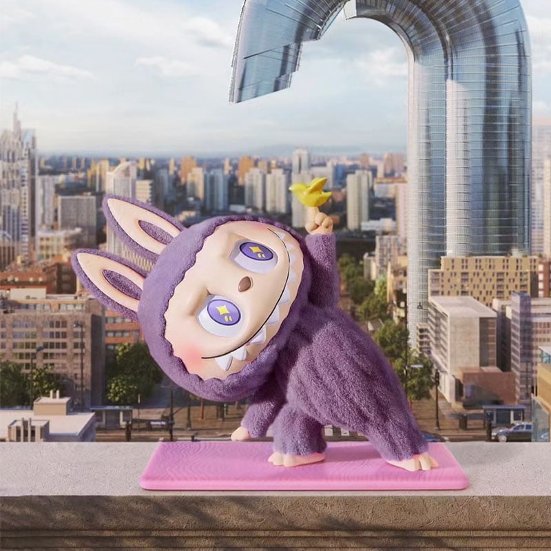 Caja sorpresa auténtica de la serie Labubu The Monsters Lazy Yoga ...